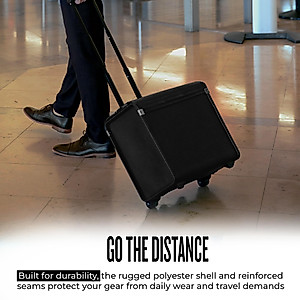 Solo Lincoln Hard Sided Rolling Catalog Case, Black