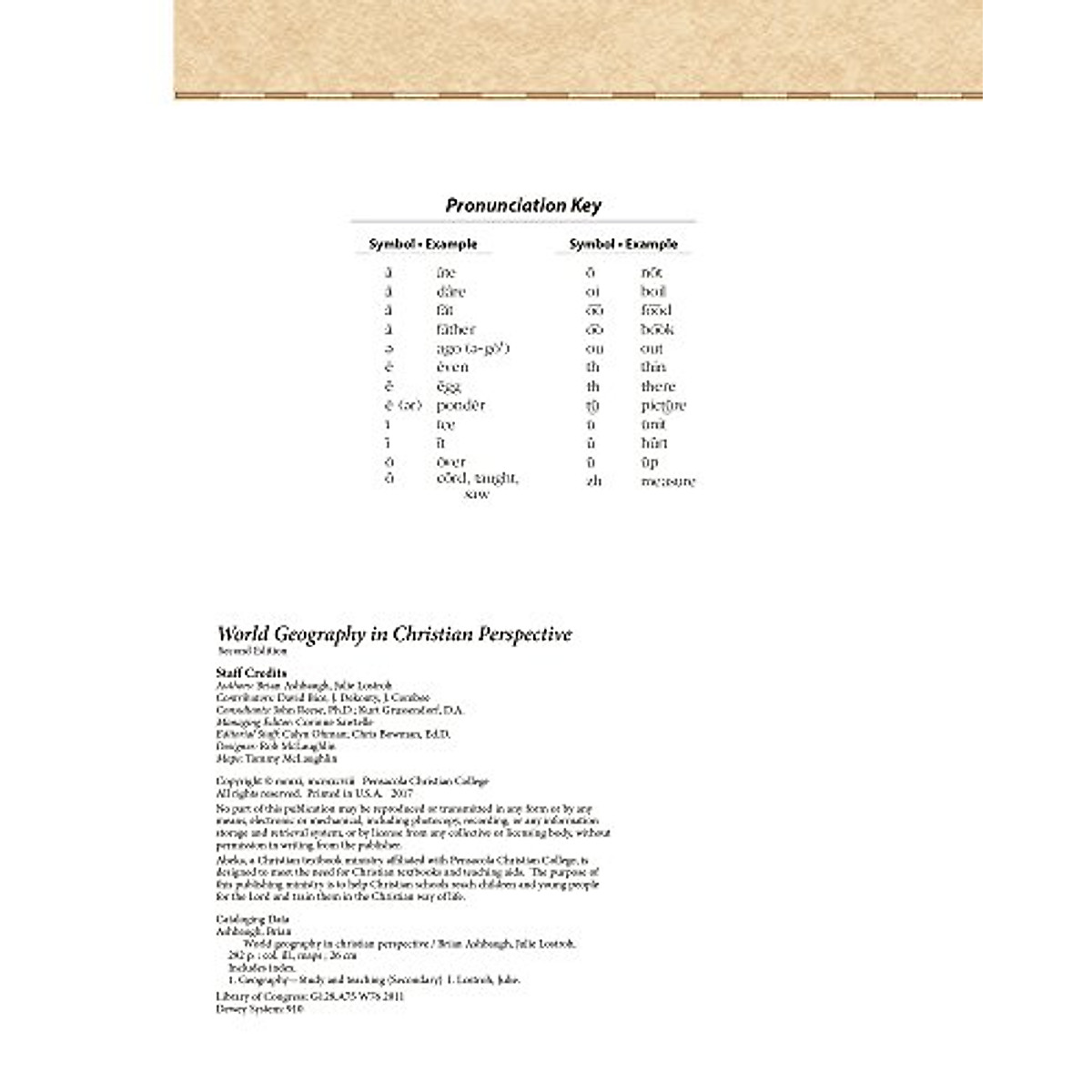 World Geography in Christian Perspective - Abeka Highschool Geography and Culture Studies