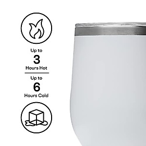 Corkcicle Insulated Bottle, Stainless steel, Gloss White, 35,5 cl