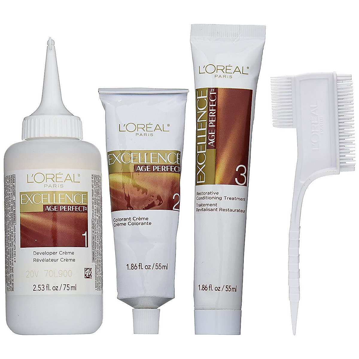 L'Oreal Paris Age Perfect Permanent Hair Color, 7G Dark Natural Golden Blonde, 1 kit