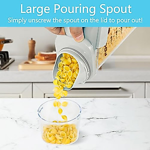 Gokbuy 1PCS Cereal Containers Storage dispenser with Pour Spout, Airtight Food Storage for Kitchen & Pantry Organization and Storage, Dry Food Storage Containers for Flour, Sugar and Cereal