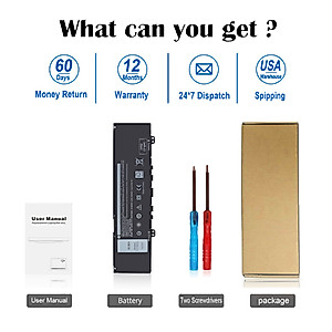 ZAYAUPVL 38Wh F62G0 Battery for Dell Inspiron 13 7000 7373 7386 2-in-1 7370 7380 5370 i7373 P83G P83G001 P87G P91G P87G001 Vostro 13 5370 Series 39DY5 F62GO 039DY5 0F62G0 RPJC3 0RPJC3 11.4V