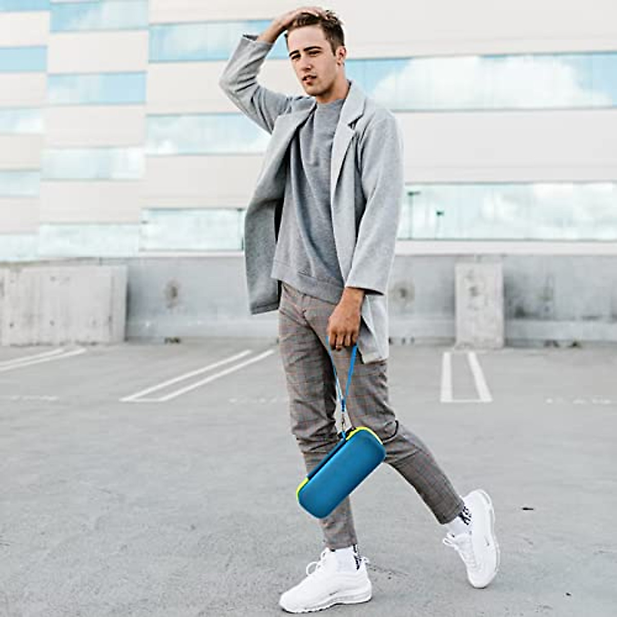 Case Compatible with Philips Norelco OneBlade Hybrid Electric Trimmer and Shaver, One Blade Razor Storage Holder for QP2515 QP2520 QP2630 Mens Beard Shaving Machines Replacement Kit (Box Only)