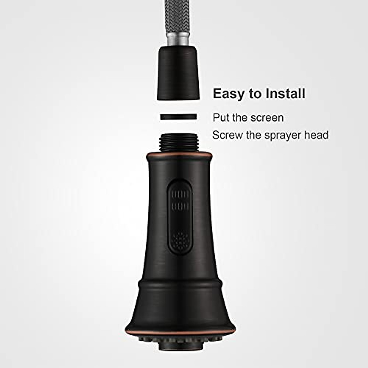 AguaStella ASH94ORB Sprayer Head in Oil Rubbed Bronze for Pull Down Kitchen Faucet Replacement