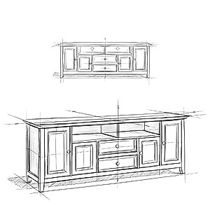 SIMPLIHOME Amherst SOLID WOOD 72 Inch Wide Transitional TV Media Stand in Distressed Grey for TVs up to 80 Inch, For the Living Room and Entertainment Center