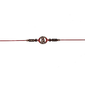 Ruci Store Shiva Rakhee Handicrafted Rakhi for Brother Bhaiya Bhai for Raksha Bandhan Indian Bracelet Beads Rakhi Thread Bhaiya Bhabhi Sister Rakhee with Faux Stone