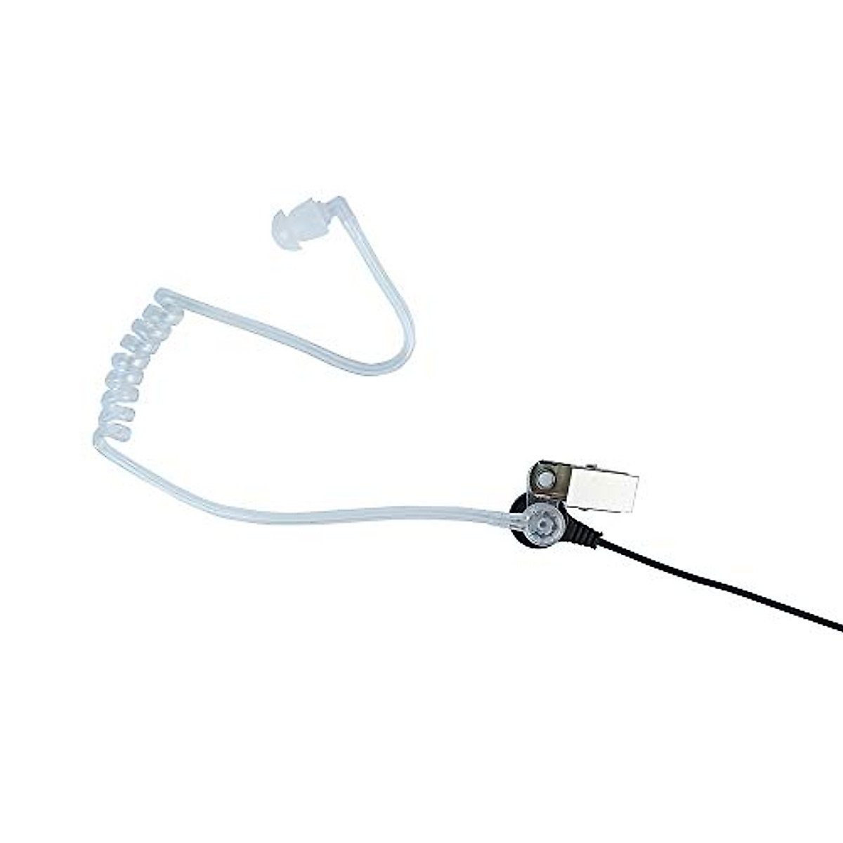 Klykon 2 Pin Covert Acoustic Tube Earpiece Headset with Mic PTT for Motorola cls1110 cp200 cls1410 cp185 cp200d rdm2070d walkie Talkie 2 Way Radio(10 Packs)