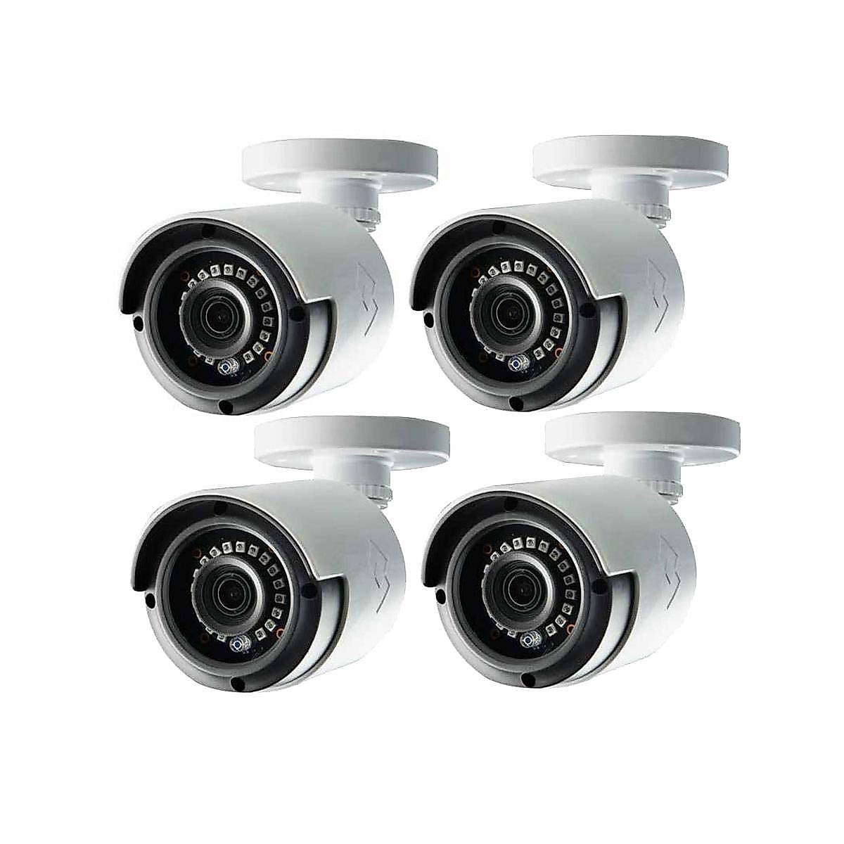 Lorex LAB243B 4MP Super HD Color Night Vision Bullet Security Camera DVR, 4-Pack