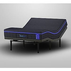 iDealBed S4 Nebula Luxury Hybrid Mattress + 3i Custom Adjustable Bed Sleep System, Comfort, Cooling & Support, Advanced Silent Operation, Wireless (Nebula Medium Firm, Full)