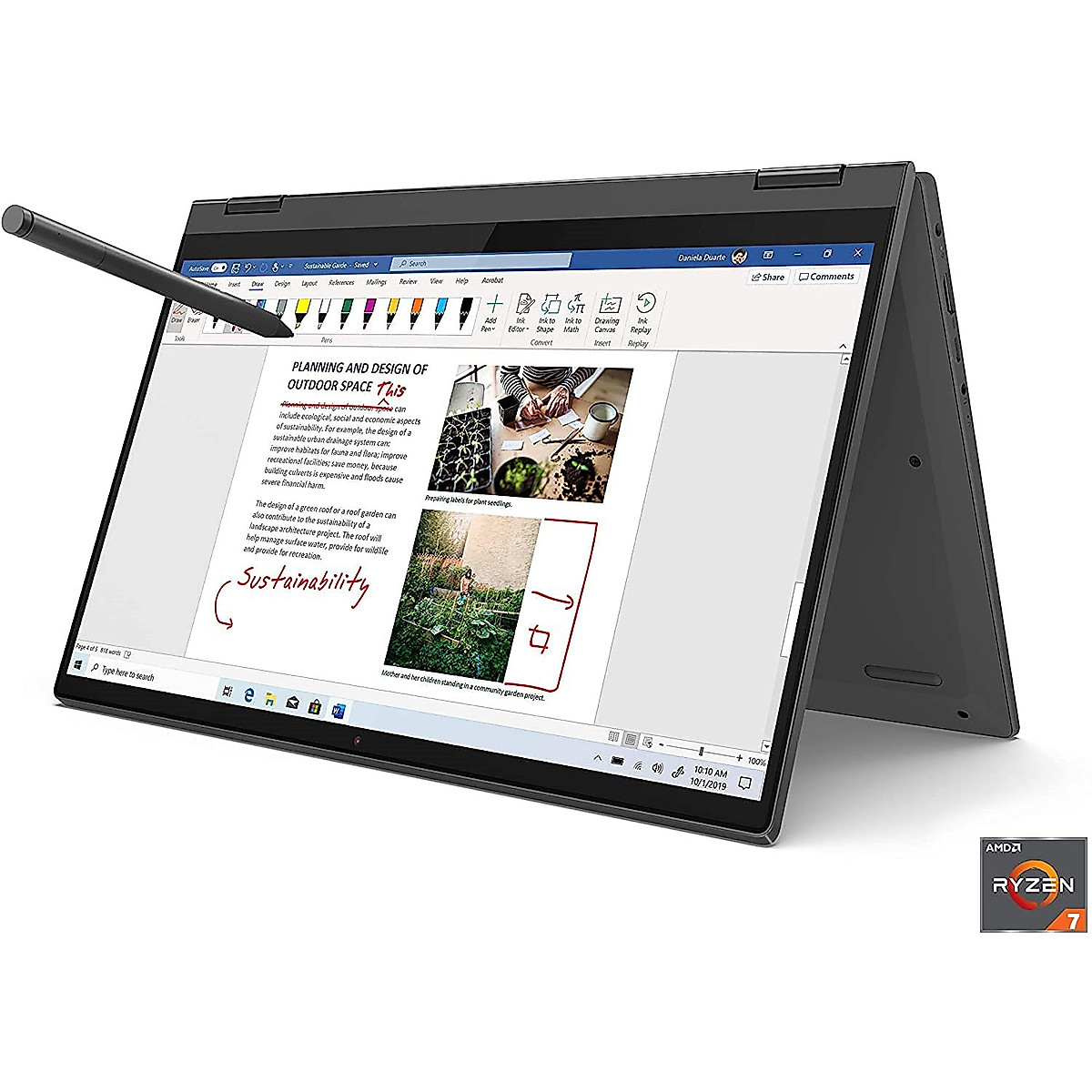 Lenovo 2021 Flex 5 14" FHD 2in1 Touch Screen Laptop, 8-core AMD Ryzen 7 4700U(>i7-10710U), USB-C, Webcam, Backlit KB, Fingerprint, Win 10 H, WOOV Accessories (8GB RAM | 512GB PCIe SSD + Accessories)