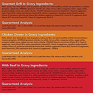 Purina Friskies Gravy Wet Cat Food Variety Pack, Meaty Bits - (24) 5.5 oz. Cans