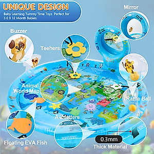 flashbluer Baby Mirror Tummy Time Toys High Contrast Black and White Baby Toys Newborn Brain Development Tummy Time Mirror Infant Toys Gift for 0 3 6 12 Month Boys and Girls