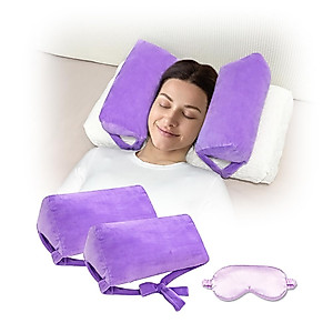 Anti Aging Pillow for Women Anti Wrinkle Face Beauty Pillow Head Stabilizer Back Sleep Training Face Up Head Positioning Wrinkle Prevention for Face Post Surgery Pillows Support for Sleeping Upright