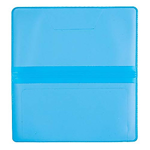 Sky Blue Vinyl Checkbook Cover, Top Tear Personal Vinyl Checkbook Cover