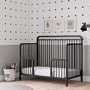 Baby Relax Juniper Metal Toddler Guardrail, Matte Black