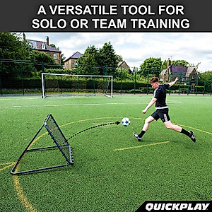 QuickPlay PRO Rebounder Adjustable Angle Multi-Sport Trainer | Soccer Rebounder or Baseball & Softball Pitch Back | Ideal for Team and Solo Training (3 x 3')