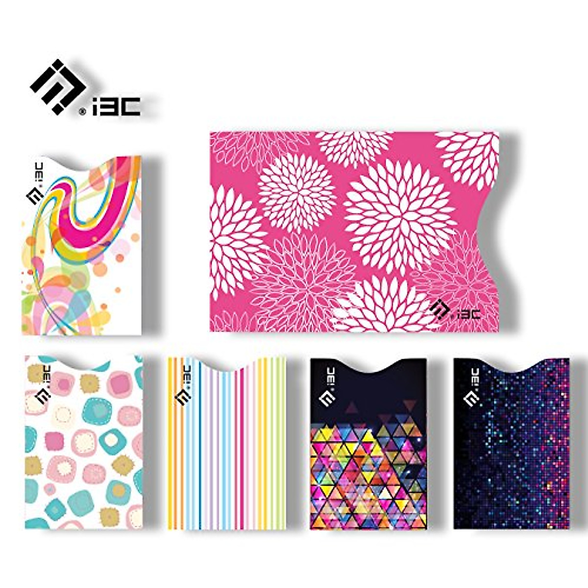 I3C Credit Card Sleeves RFID Blocking Sleeves Credit Card Protector Anti Theft Credit Card RFID Blocking Sleeves Protector Passport Holder Sleeves (Set of 5 Credit Card Sleeves + 1 Passport Holder)