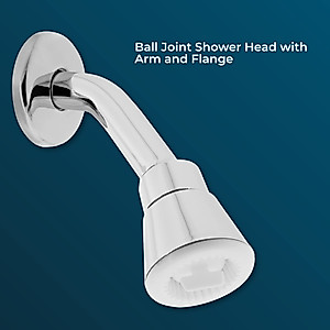 Complete Shower Repair Replacement Kit for Hot and Cold Shower Systems, 2 Hot and Cold Valves, For Remodeling Verve Handles, Easy Installation, Durable Construction, Polished Chrome