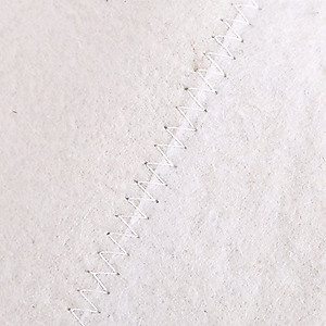 Nordic Style Wool Felt Sauna Hat Cap - with Hang Loop Supply (White)