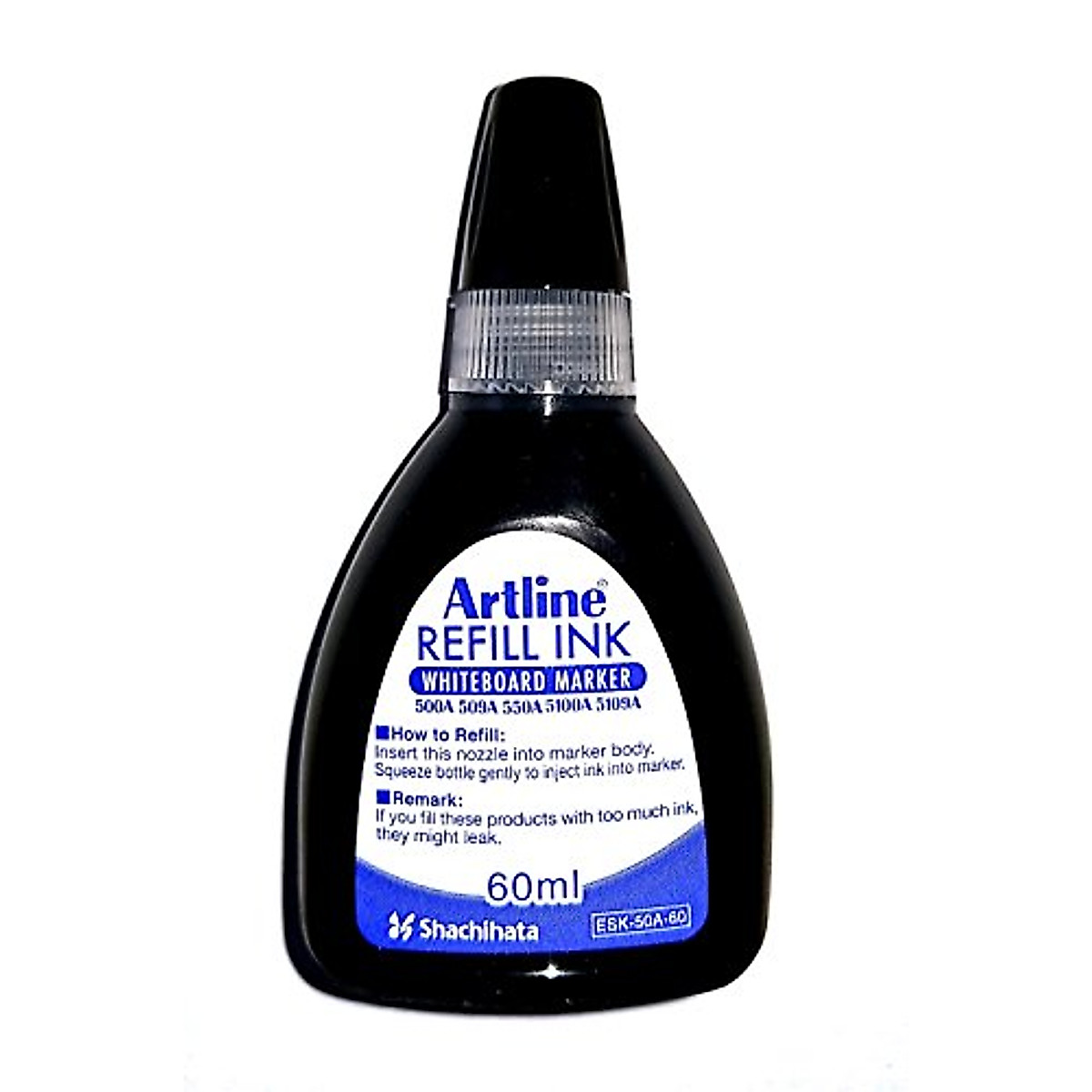 Artline Refill Ink (ESK-50A, BLACK) for Artline 5109A Big Nib Markers, Plus 500A, 509A, 550A, and 5100A Whiteboard Markers
