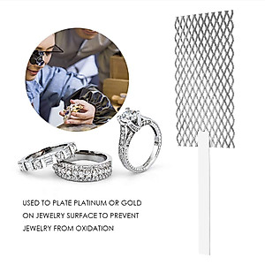 Platinized Titanium Mesh, Coat Platinum or Gold on Jewelry Surface to Prevent Jewelry from Oxidation, Use for Jewelry Electroplating