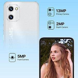 UMIDIGI C1 Unlocked Smartphone,Android 12 GO 3GB+32GB 256GB Expandable Cell Phone 5150mAh Battery with 6.52" Full Screen T-Mobile Smartphone 13MP Camera Mobile Phone