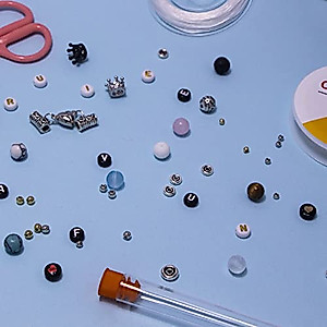 Mchruie 691pc Bracelet Making Kit, 8mm Beads for Bracelets Making - Natural Stone Gemstone Beads for Jewelry Making DIY Bracelet Kit for Adults Beginners