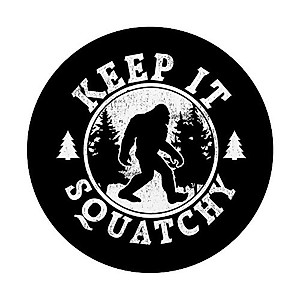 Cool Distressed Bigfoot Sasquatch - Keep It Squatchy PopSockets Grip and Stand for Phones and Tablets