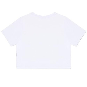 Barbie Crop Top Women | Cropped T Shirts for Women | Womens Summer Tops | White S