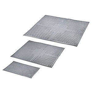 Petlinks Purr-fect Paws Multipurpose Cat Litter Mat - Gray, Medium