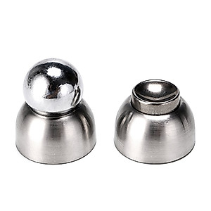 Sumnacon Powerful Magnetic Doorstop - 2 Pcs Stainless Steel Mini Door Stopper, Heavy Duty Magnetism Door Holder for Bedroom Bathroom Kitchen Home Office