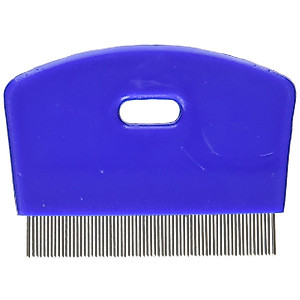 KVP Cat Flea Comb Stainless Steel Teeth with Plastic Handle