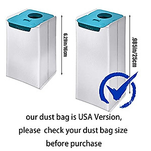 Moupaa 10 Pack Clean Station Dust Bag Replacement for Samsung VCA-ADB95 Bespoke Jet Cordless Stick Vacuum Accessories Parts (25cm/9.8in)
