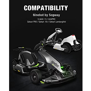 stio 4 Prong Charger for Ninebot S/S-MAX/Mini PRO/Mini lite, 63V 2A Power Supply Compatible with Ninebot by Segway Go Kart Kit,Gokart PRO 4 Pin Notched Connector Lithium Battery Charger Power Adapter