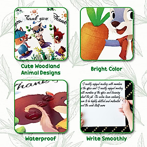 Paper Master Woodland Thank You Cards 30 Pack bulk Thank You Cards for Kids 4” × 6” Forest Animal Thank You Cards with Envelopes & Stickers for Kids Birthday Party, Baby Shower, Christmas and more