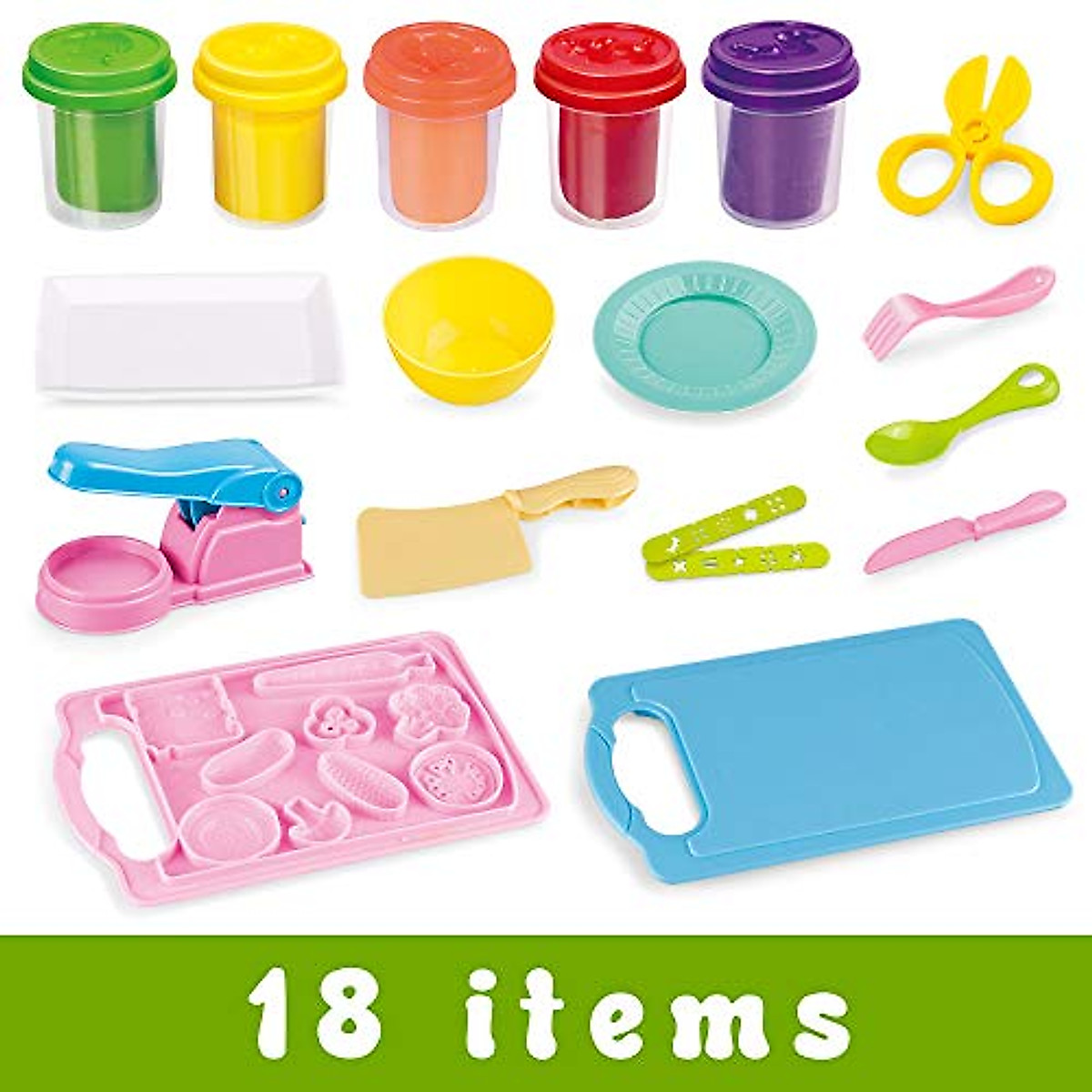 Color Dough Toys for Kid Kitchen Creations Little Chef Color Dough Set Games