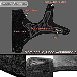 SPOTBRACE Ankle Support for Men and Women - Neoprene Breathable Adjustable Ankle Brace,Elastic Sprain Foot Sleeve for Plantar Fasciitis, Running, Basketball-1 Pair(L)