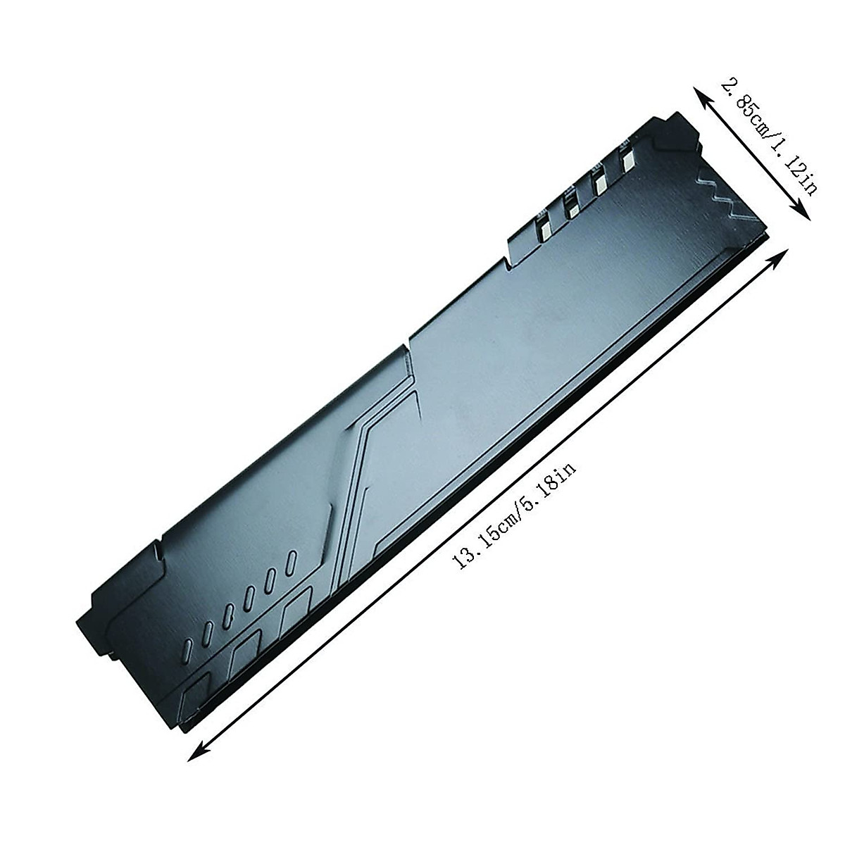 SJZBIN Memory RAM Cooler 2PCS Black Cooling Vest Fin Heat Sink Radiation Dissipate for DIY PC Game DDR DDR2 DDR3 DDR4