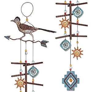 Sunset Vista Designs Roadrunner on Arrow Wind Chime, 28"