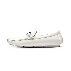 Bruno Marc Men's Driving Penny Loafers Casual Slip-on Moccasins Shoes,Size 8.5,White,HUGH-01