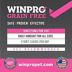 WINPRO - Tasty Dental Bites for Cats, Plasma-Powered Formula for Teeth Cleaning, Gum Support & Dental Care, Probiotic Blend Catnip Treats for Gut Health, All Cat Breeds, 120 Count, Made in USA