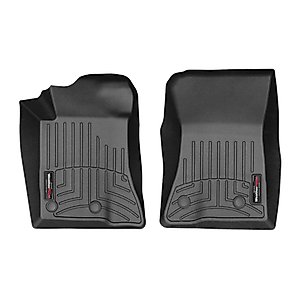WeatherTech Custom Fit FloorLiners for Ford Mustang Shelby GT350R, Mustang Shelby GT500, Mustang, Mustang Mach 1, Mustang Shelby GT350-1st Row (446991), Black