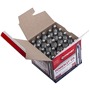 Crosman 25-Count 12-Gram CO2 Cartridges For Air Rifles And Air Pistols 2311-N