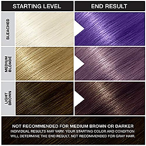Punky Violet Semi Permanent Conditioning Hair Color, Non-Damaging Hair Dye, Vegan, PPD and Paraben Free, Transforms to Vibrant Hair Color, Easy To Use and Apply Hair Tint, lasts up to 35 washes, 3.5oz