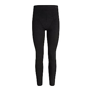 FALKE Men's Wool Tech. Long Tights Base Layer Bottom, Thermal Breathable Quick Dry, Black (Black 3000), S, 1 Pair