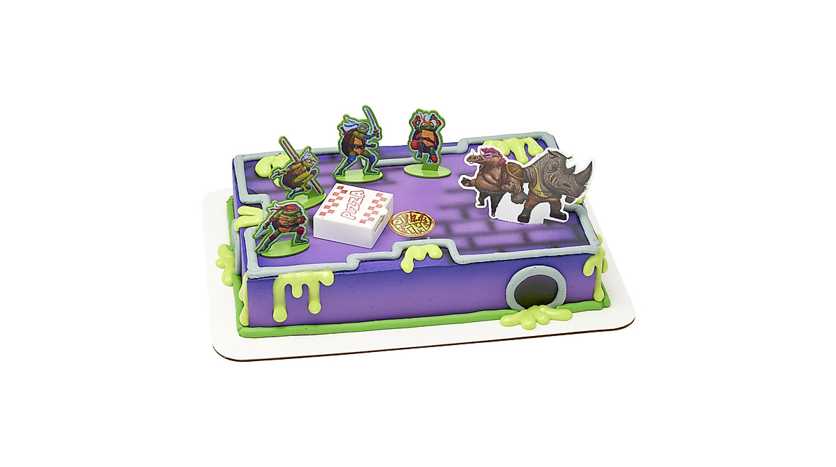 TMNT Pizza Power Cake Topper & Launcher | Birthday Party Decor