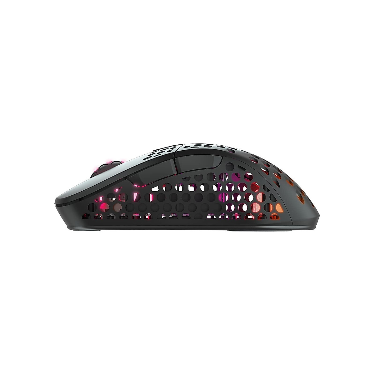 XTRFY M4 Wireless, Wireless Ultra-Light Gaming Mouse, Optimised for E-Sports, 2.4 GHz, RF RGB Lighting, Adaptable Ergonomic Right-Handed Mouse, Rechargeable, Black