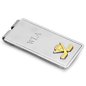 Executive Gift Shoppe | Golfer's Engraved Spring Loaded Money Clip