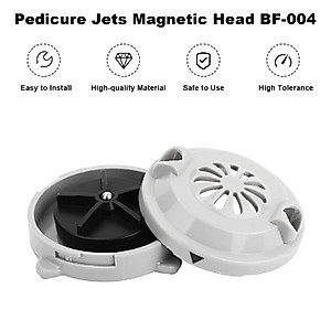 RO6G Pipeless Magnetic Jet Head Motor for Pedicure spa Chair Part Magnetic Head (4 pin) BF-004 Pedicure spa Tubs Includes Propeller and Cap