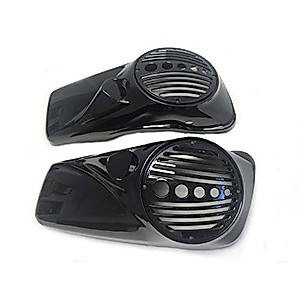 Mutazu 8" Speaker Lids w/Tweeter Port for Harley 2014 up Touring Models
